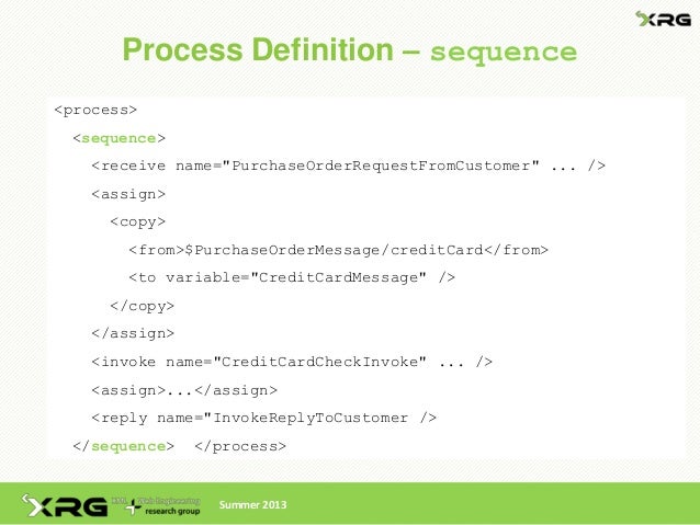 Web Services - Business Process Execution Language
