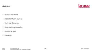 Technical and organizational obstacles when introducing Data in Motion ...