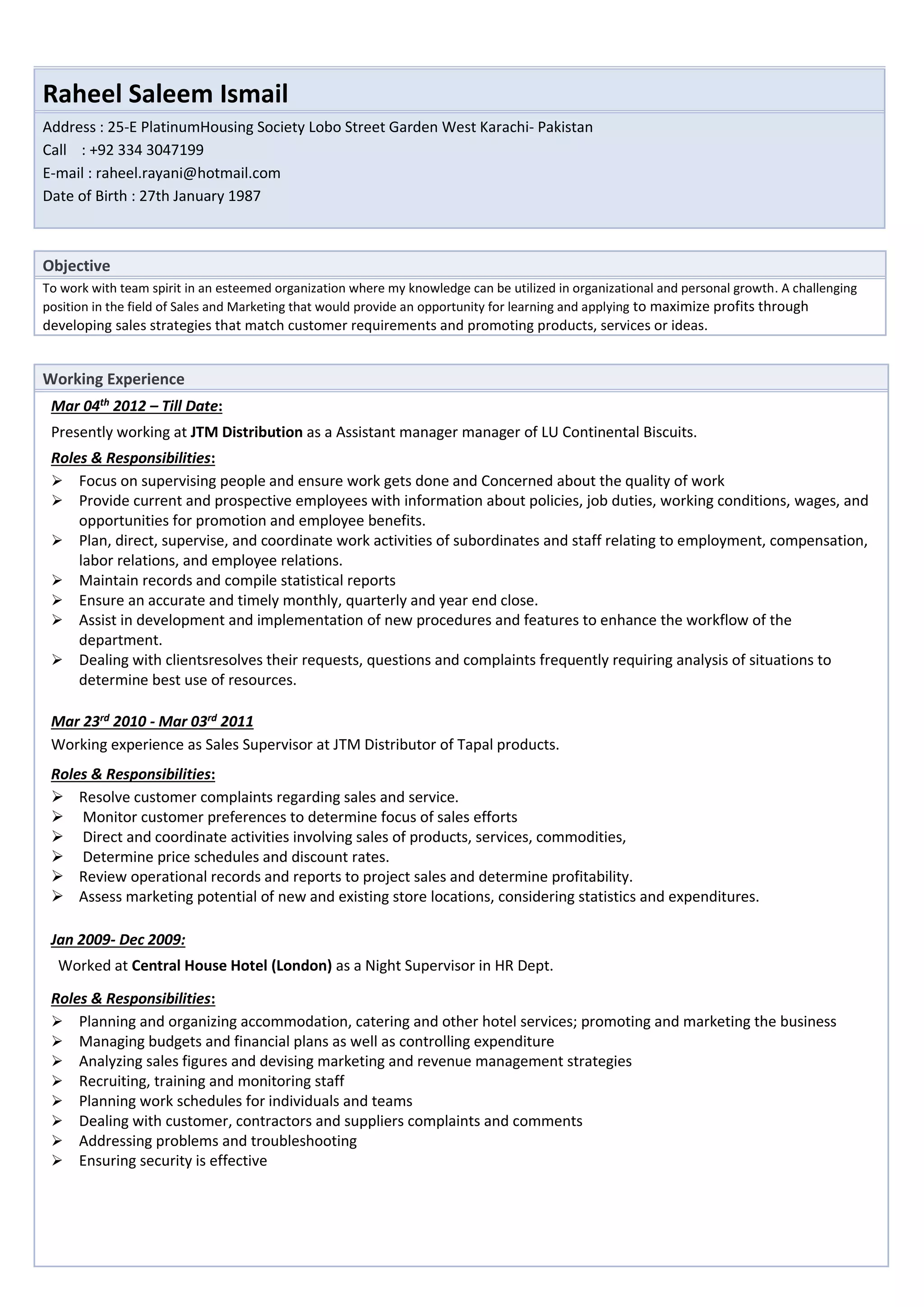 Raheel Saleem Rayani | PDF