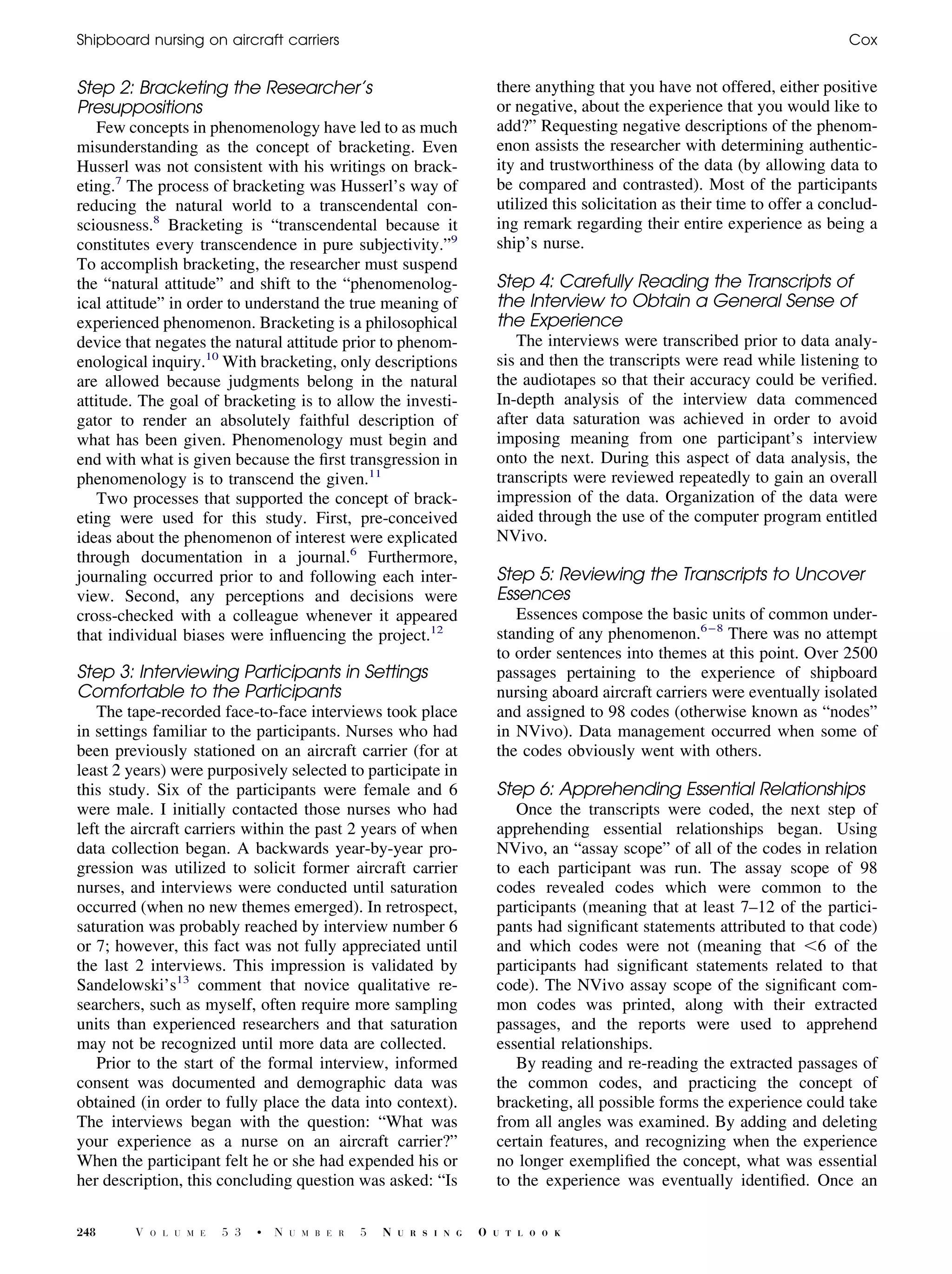 Shipboard Nursing Perceptions | PDF