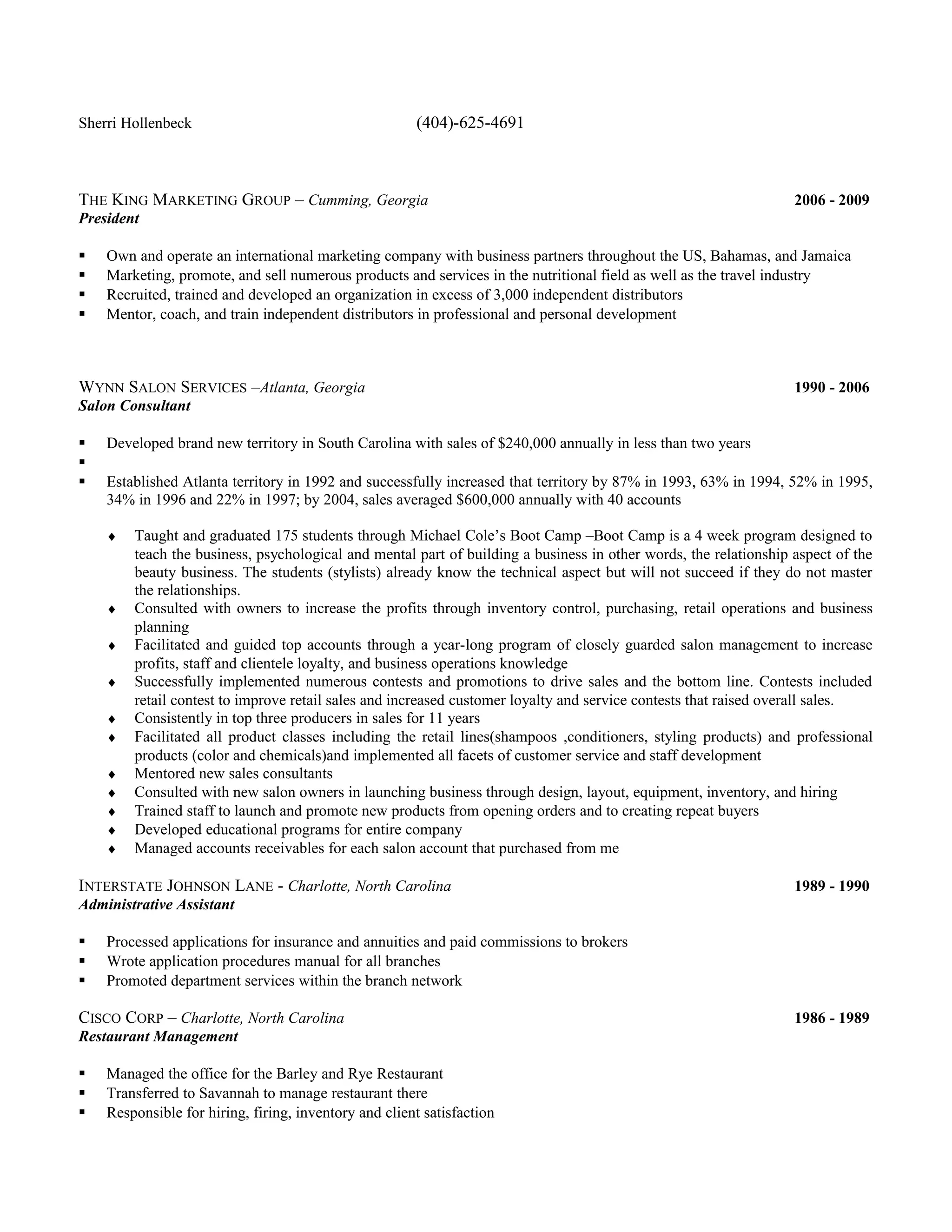 Sherri resume | DOC