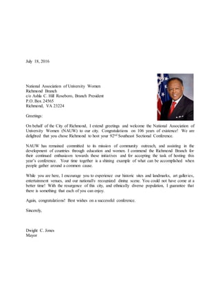Examples Of Welcome Letters