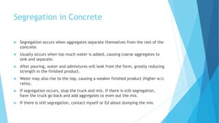 CARING FOR CONCRETE slideshow | PPT
