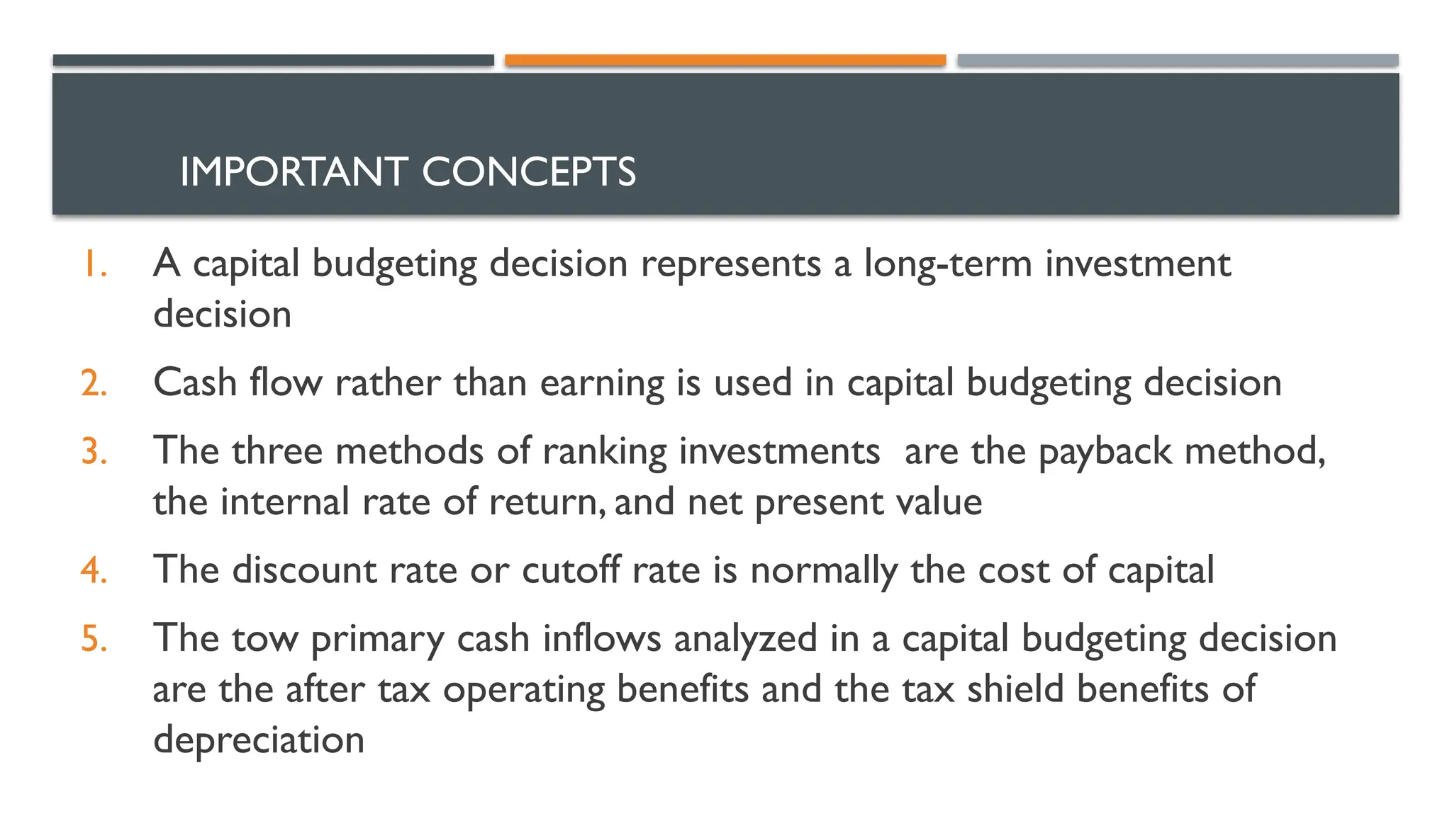 Capital Budgeting update expecially how to define payback period | PPTX