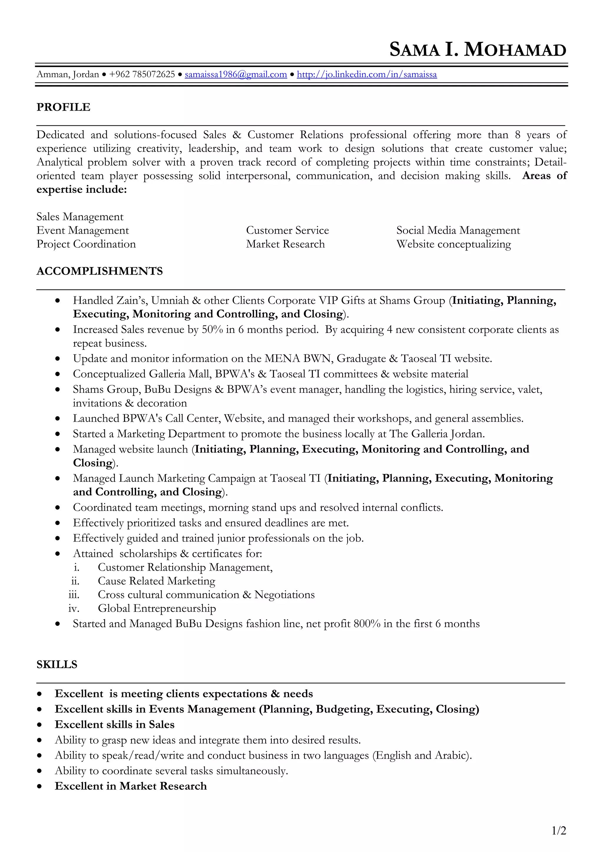 Sama Issa CV_2015 | PDF