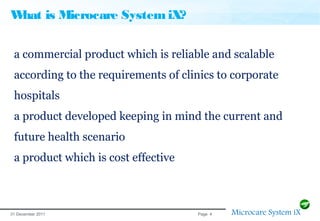 MSiX - Health Information System Development Project | PPT