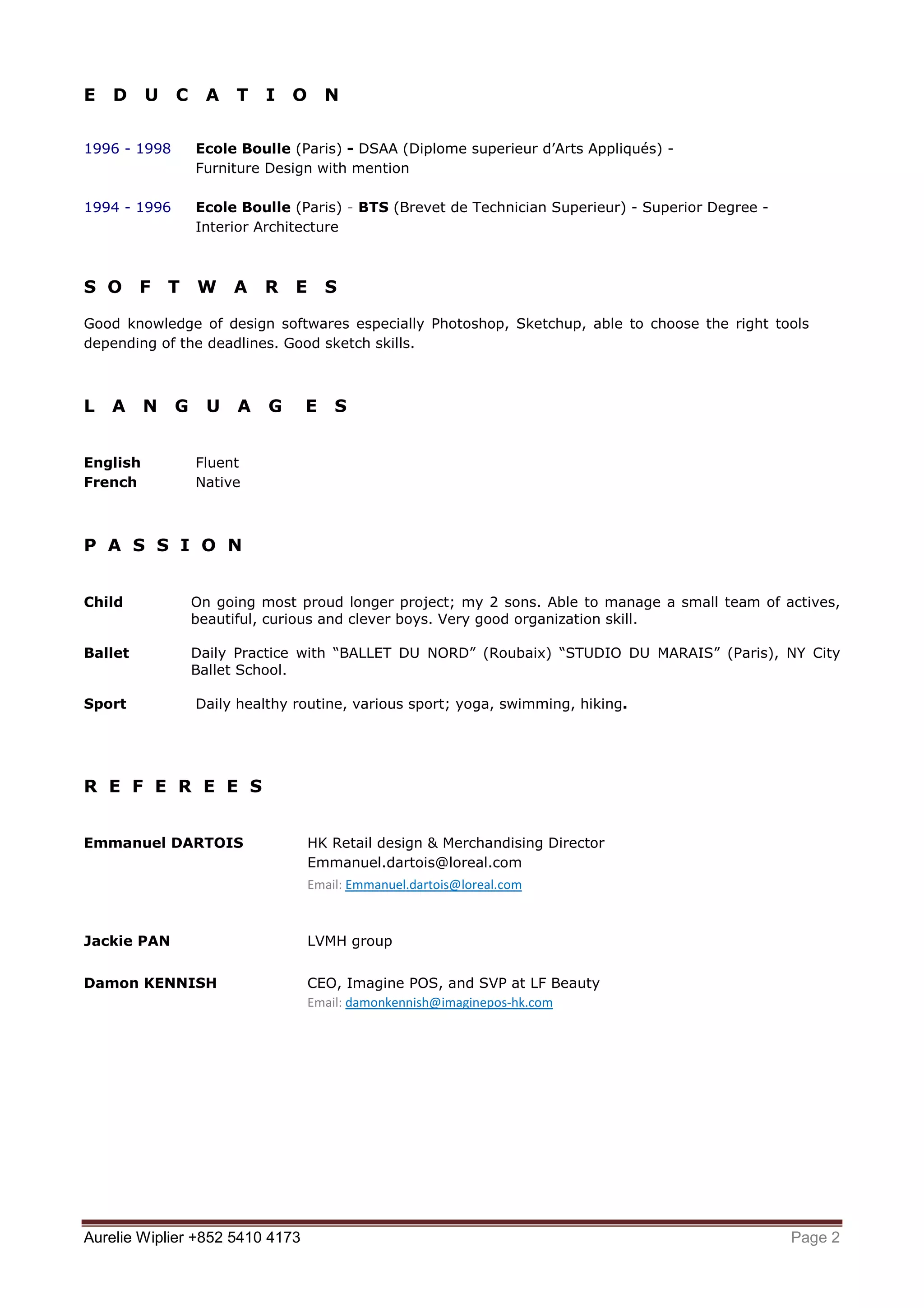 Aurelie WIPLIER 2016 | PDF