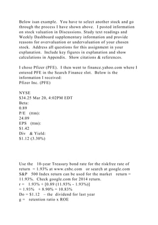 09 Chapter modelChapter 9. Stocks and Their Valuation (Models)Thi.docx ...