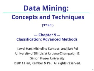 Advanced Concept of Classification - Data Mining | PPT