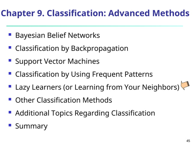 Advanced Concept of Classification - Data Mining | PPT