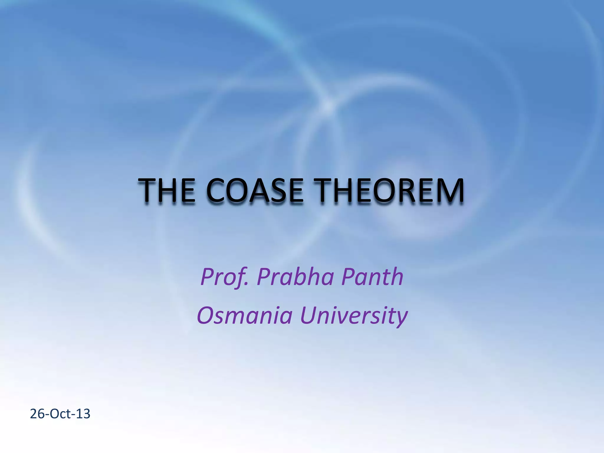 09 coase theorem | PPSX