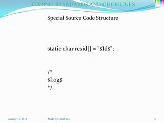 09 coding standards_n_guidelines | PPTX
