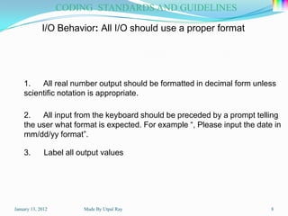 09 coding standards_n_guidelines | PPTX