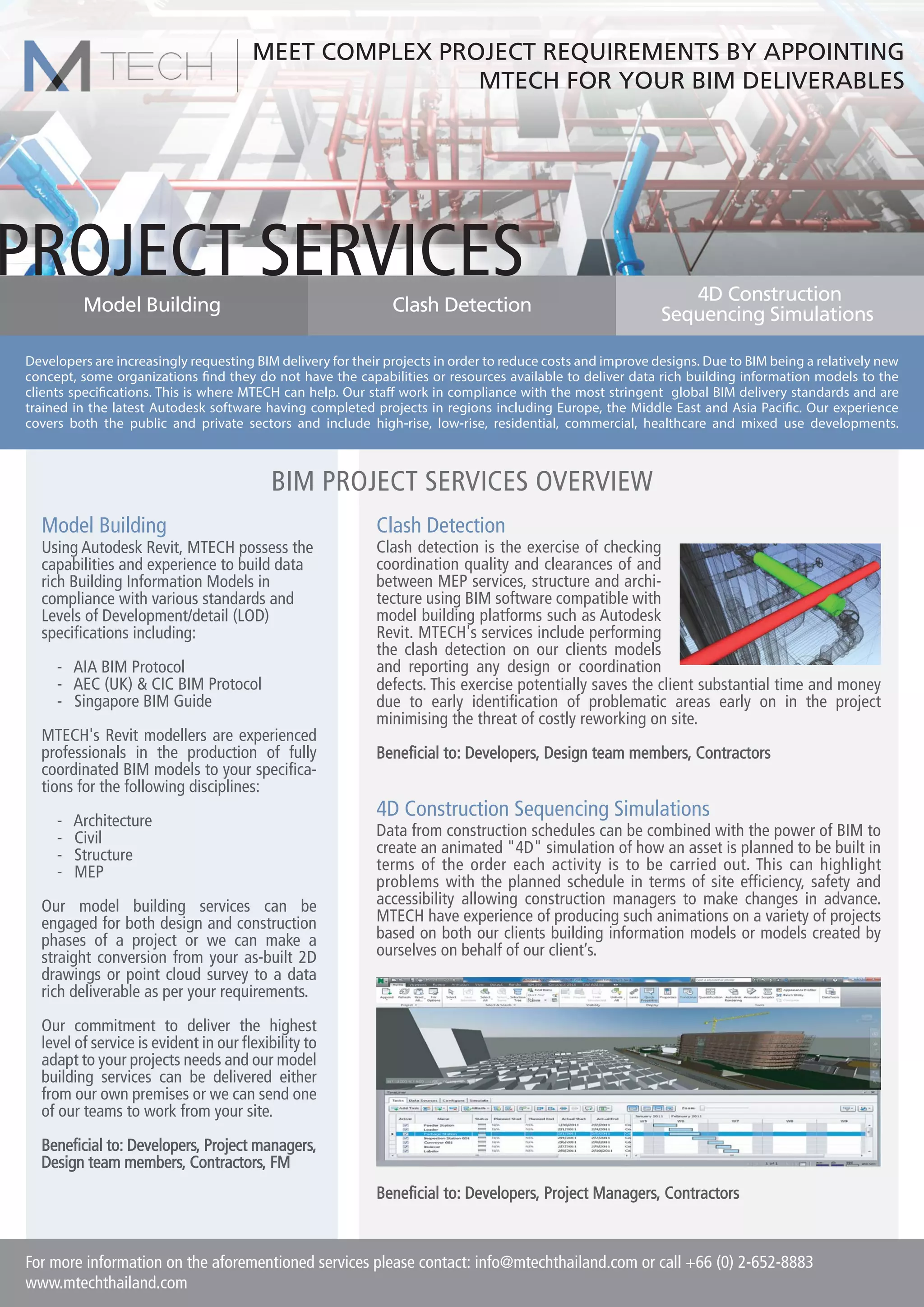 MTECH Project Services (EN) | PDF | Civil Engineering Industry | Industries