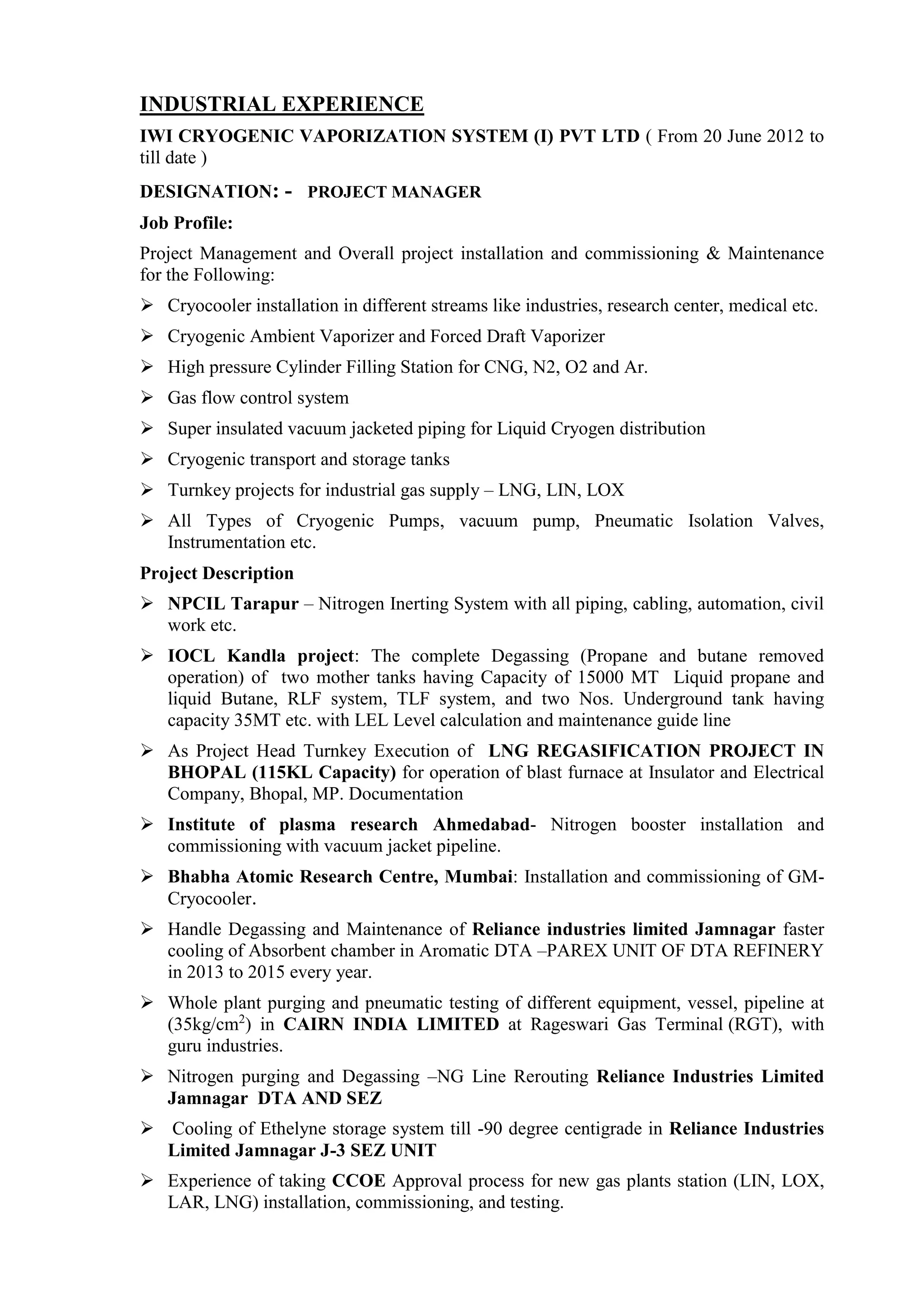 RAJENDRA SHARMA CV | PDF
