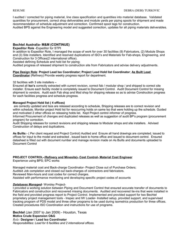 Debra_Turkovic_RESUME May2015 | PDF