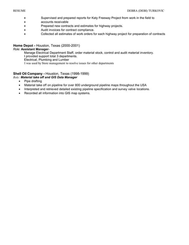 Debra_Turkovic_RESUME May2015 | PDF