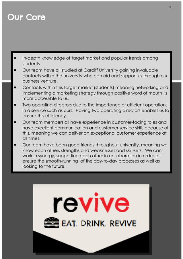 Revive Business Plan 2015 Final | PDF | Business Administration | Business