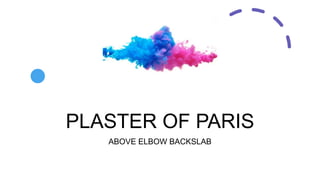 above elbow backstab as seen in adlt.pptx