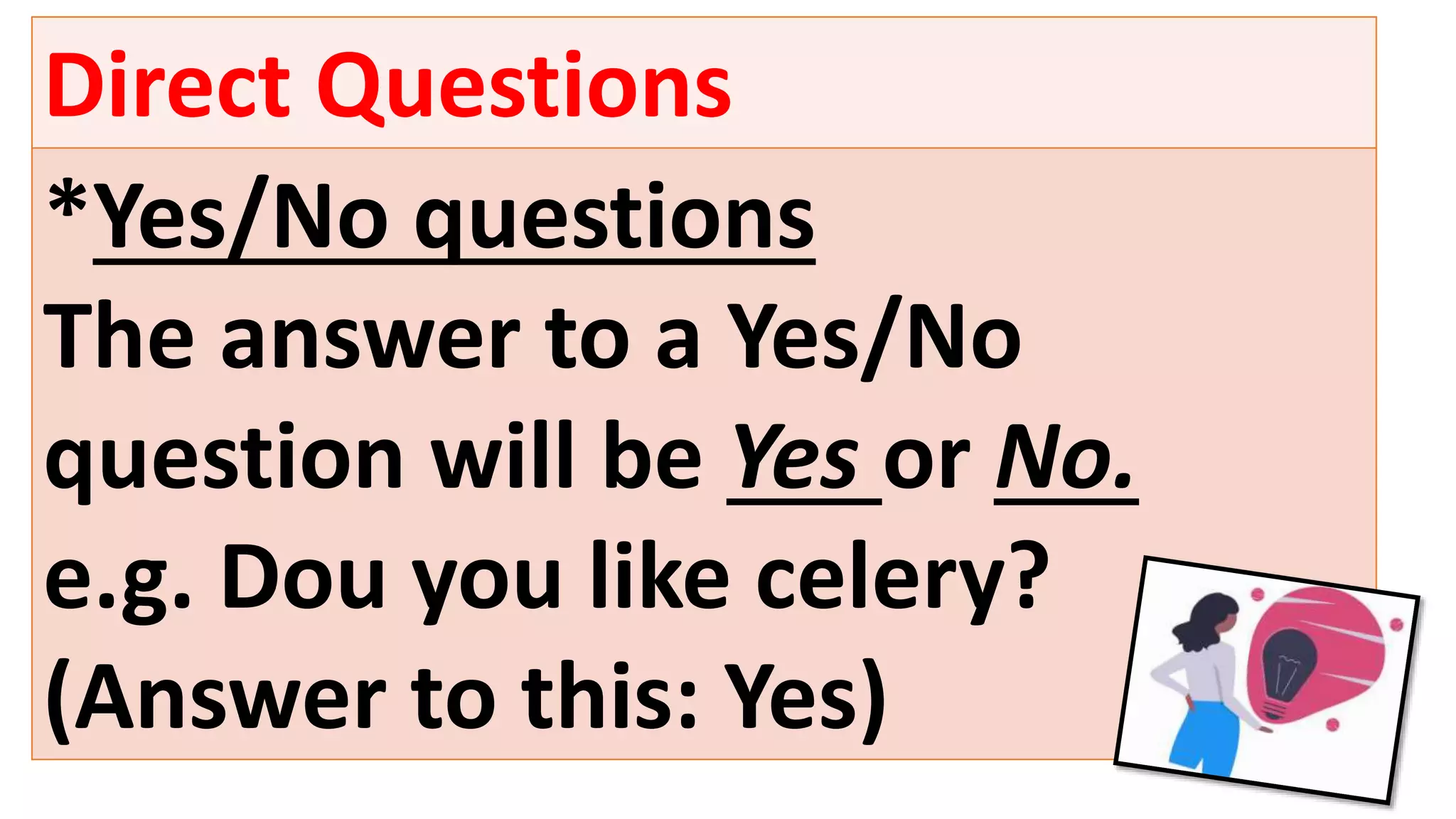 09 direct and indirect questions | PPTX