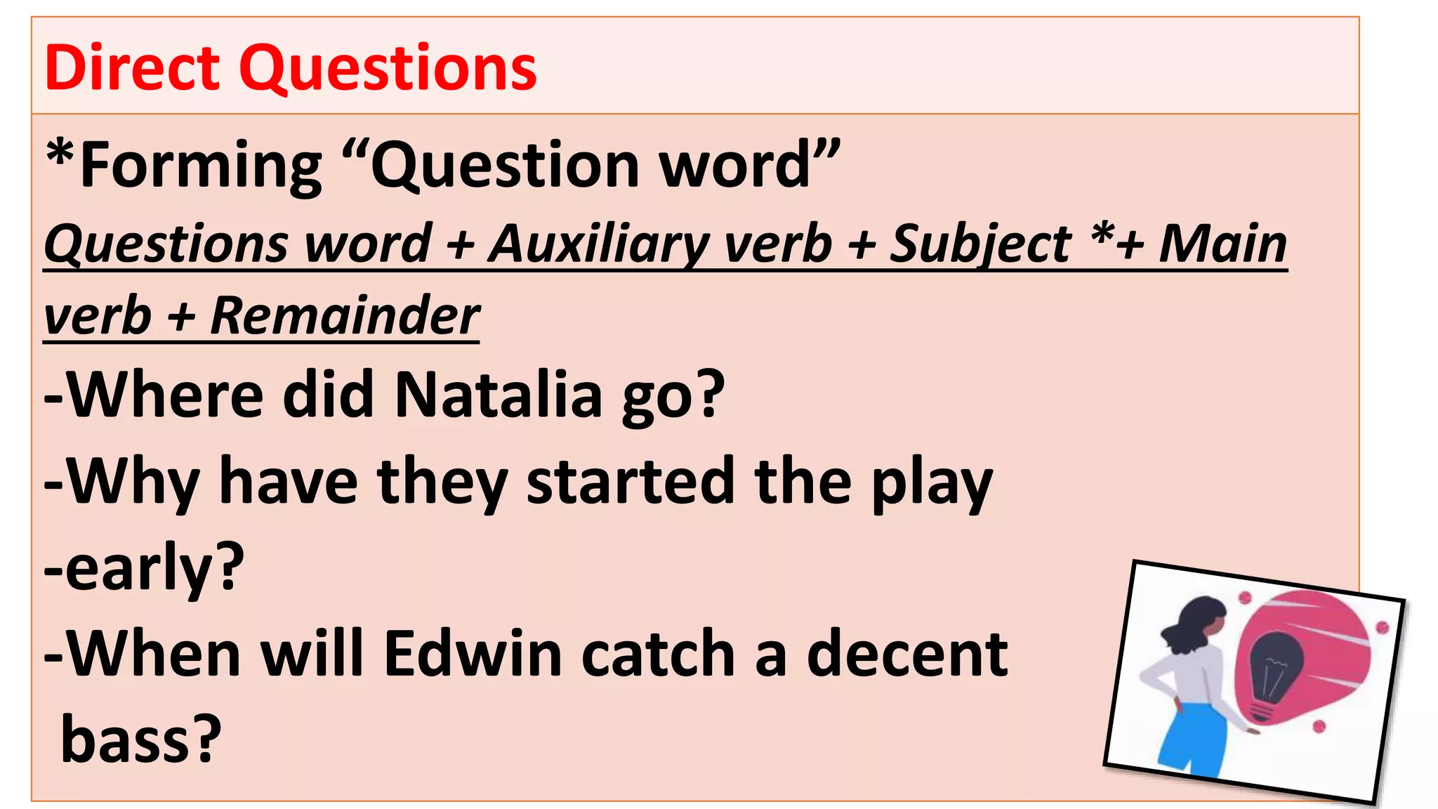 09 direct and indirect questions | PPTX