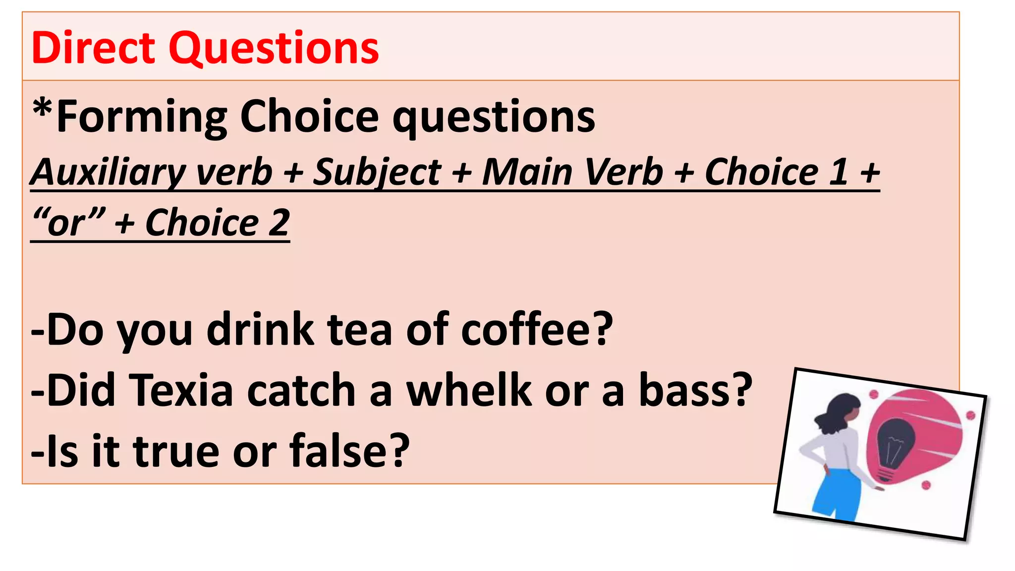 09 direct and indirect questions | PPTX