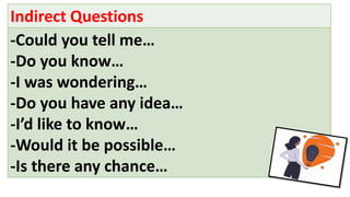 09 direct and indirect questions | PPTX