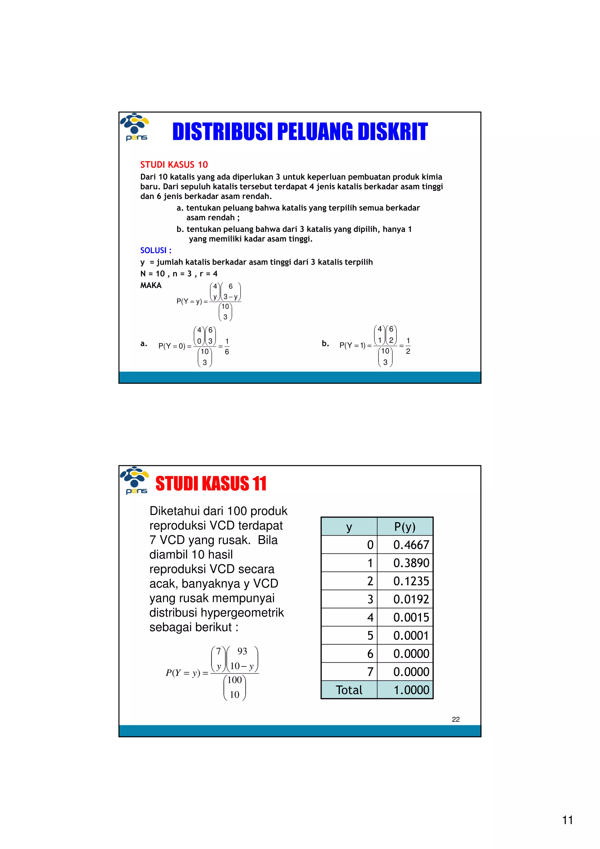 09 distribusi probabilitas diskrit | PDF