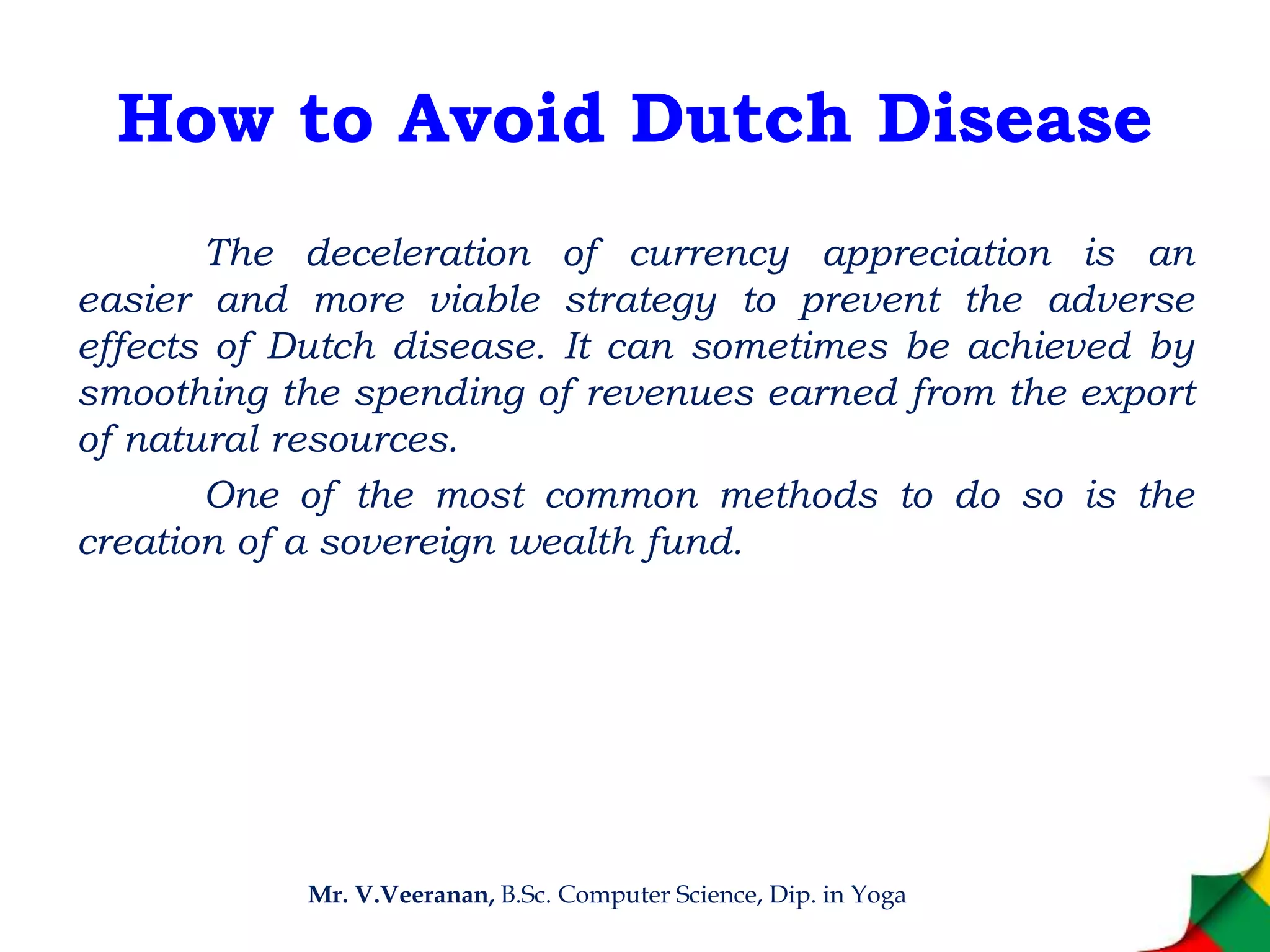 Dutch Disease | PPT