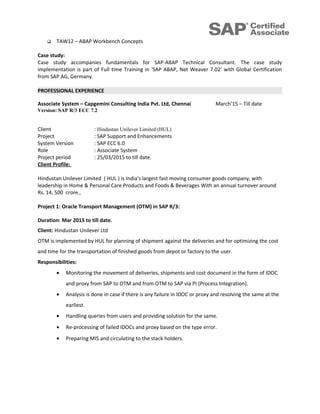 Prasanna_SAP_ABAP Profile-1712 | DOC