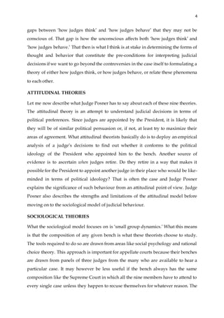 Richard Posner on Theories of Judicial Behavior | DOCX