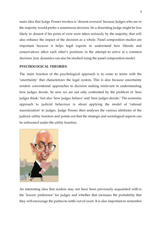 Richard Posner on Theories of Judicial Behavior | DOCX