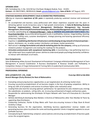 Upendra Joshi CV | PDF