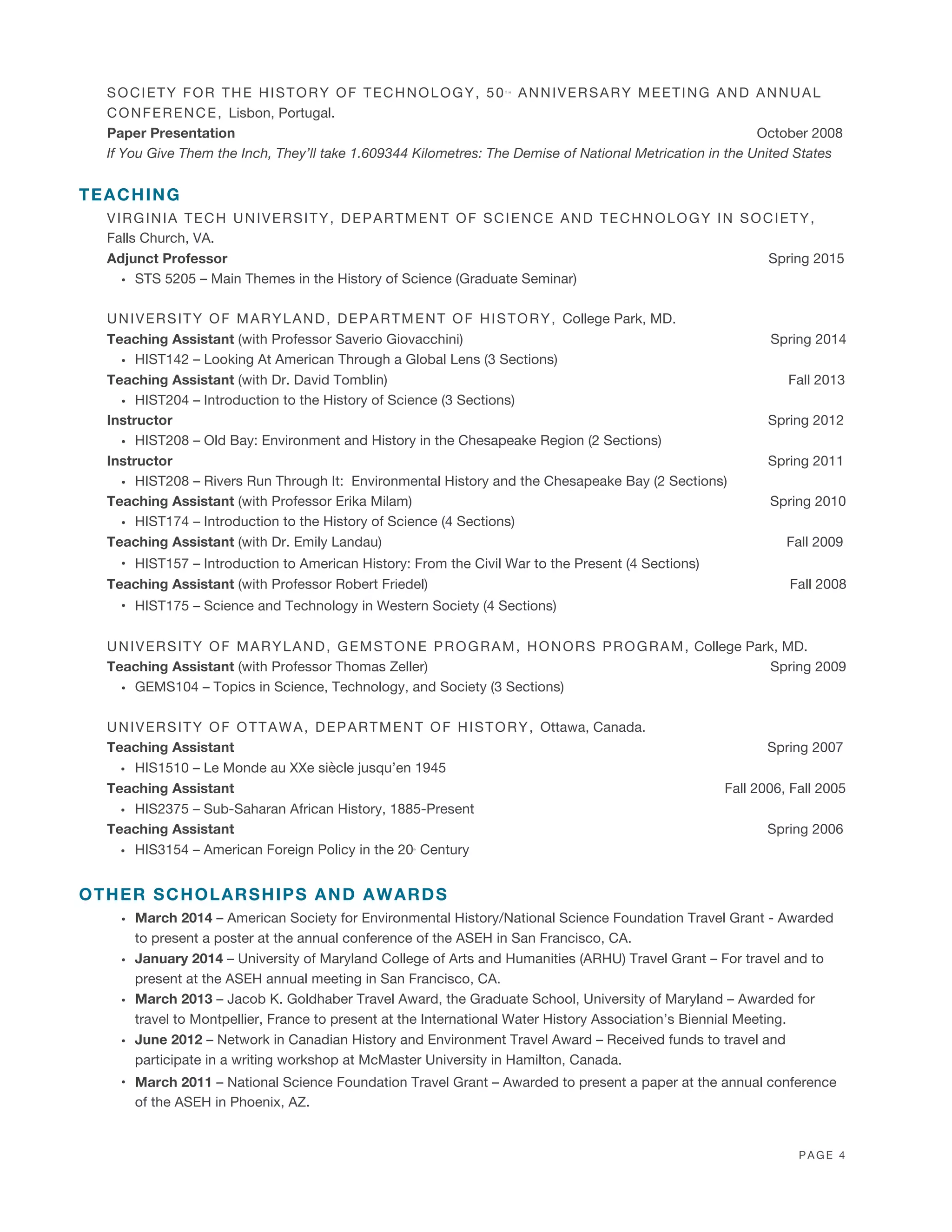 Brideau.Curriculum Vitae.Current | PDF