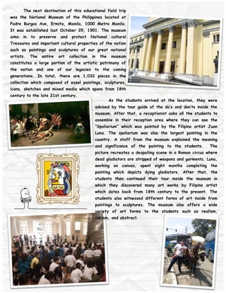 G10 Educational Field Trip (Life Skills) | PDF