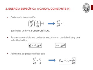 Energía especifica | PDF
