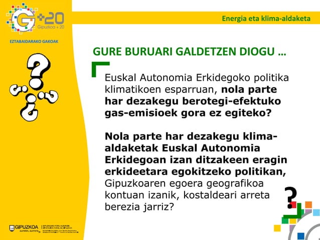 Energia eta klima-aldaketa | PPS