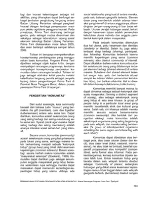 Pembangunan Pedesaan dengan Pendekatan Komunitas | PDF