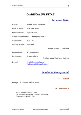 hatem Update CV | DOC