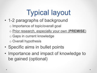 "How Write the "Specific Aims" by Scott Filler, PhD | PPTX