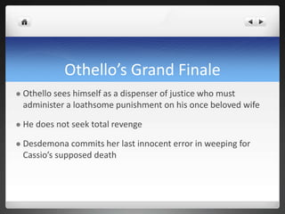 Othello Act V, Scenes i and ii | PPTX