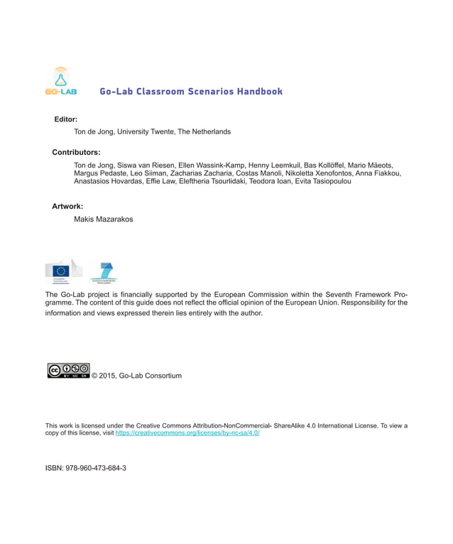 Go-Lab Classroom Scenarios Handbook | PDF