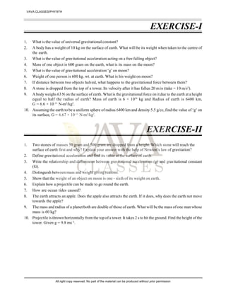 class 9 science chapter gravitation pdf | PDF