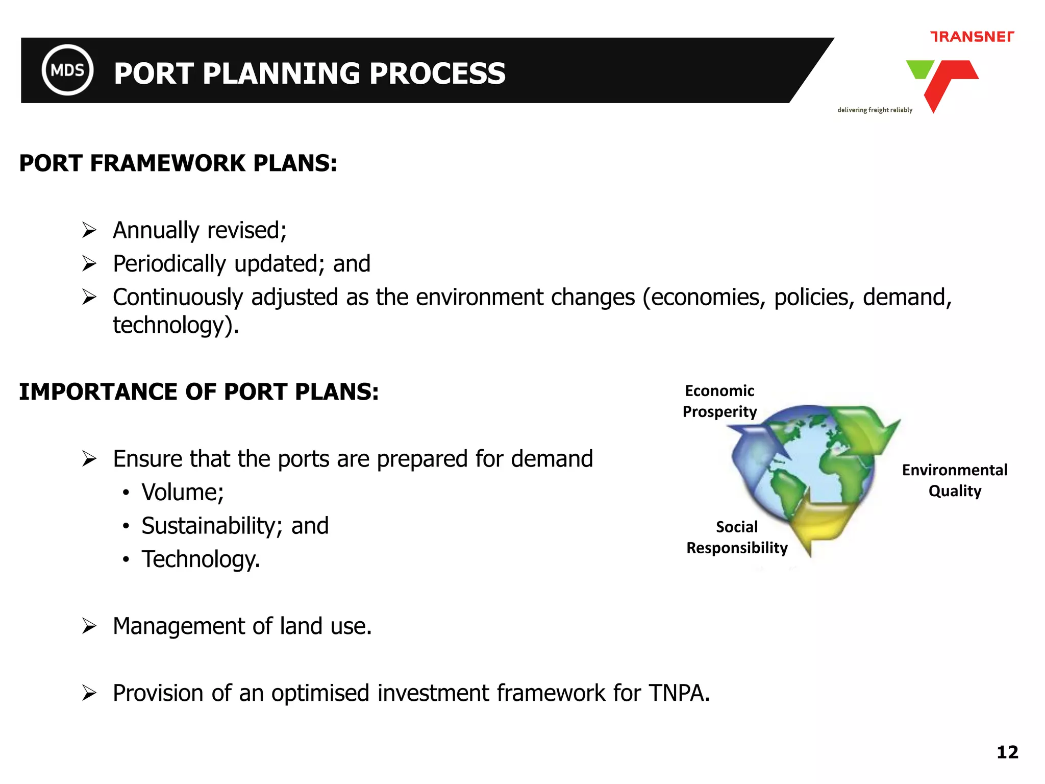 Transnet National Ports Authority Strategic Direction | PDF