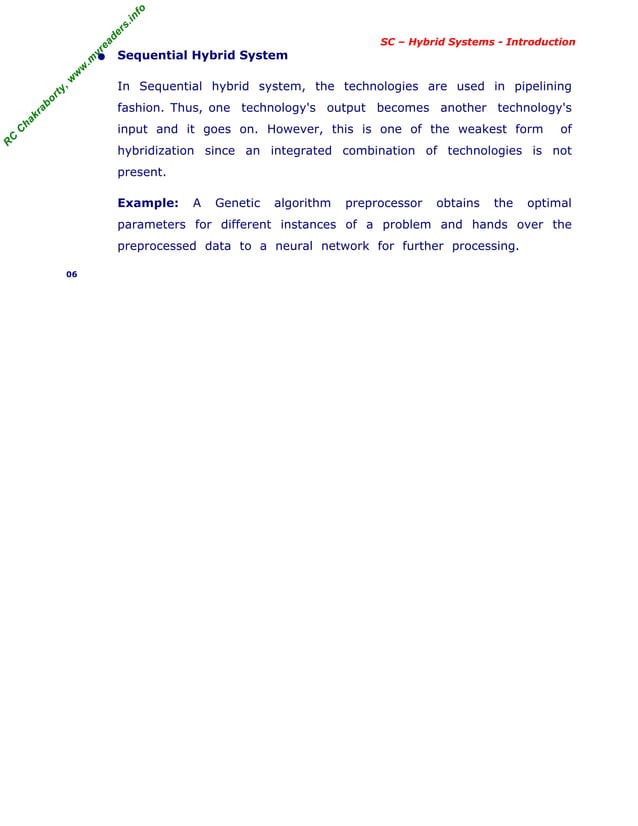 Hybrid Systems using Fuzzy, NN and GA (Soft Computing) | PDF