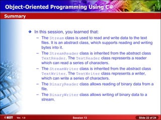 09 iec t1_s1_oo_ps_session_13 | PPT