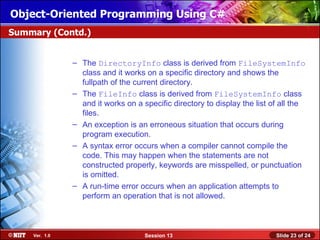 09 iec t1_s1_oo_ps_session_13 | PPT