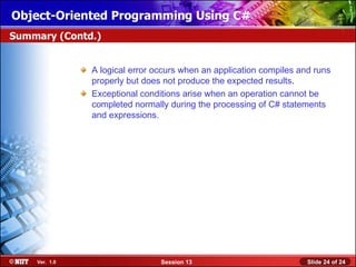 09 iec t1_s1_oo_ps_session_13 | PPT