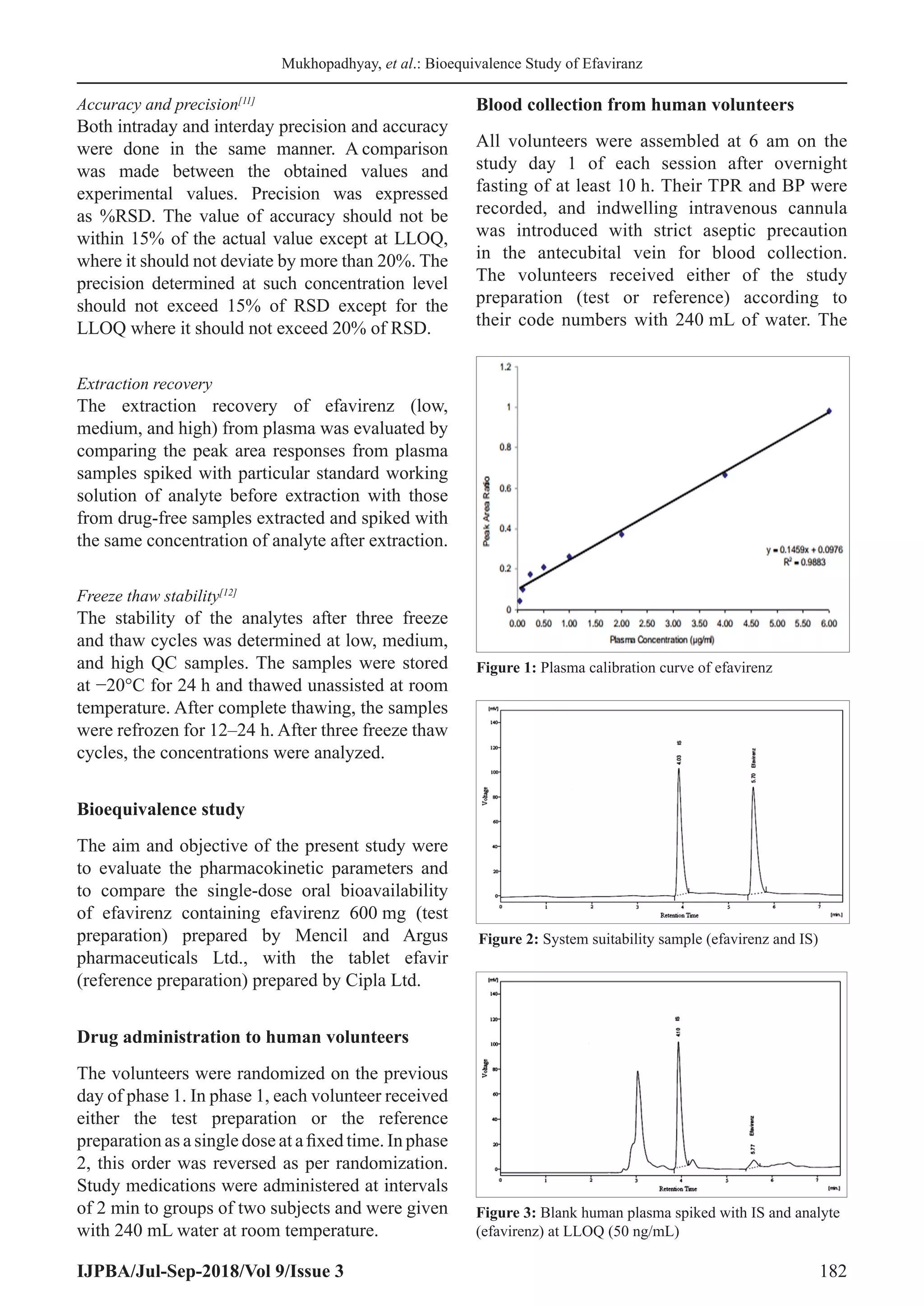 Bioequivalence Study of the Two Products of Efavirenz by Validated Analytical Method | PDF