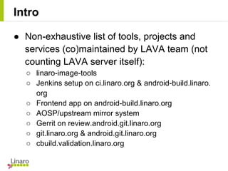 LCE13: Linaro Infrastructure Update | PDF